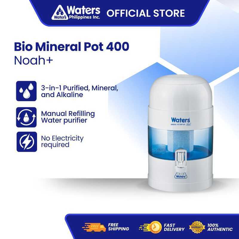 Waters Philippines Bio Mineral Pot 400 Purified, Mineral, Alkaline Home ...