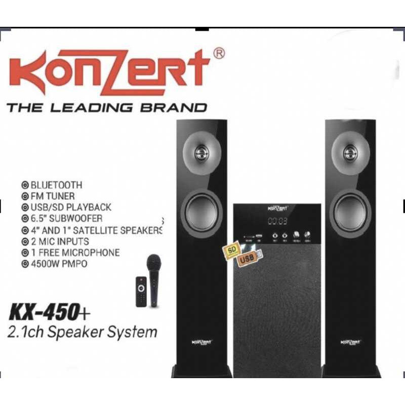 Konzert Kx-450 + Multimedia Speaker System 57E | Shopee Philippines