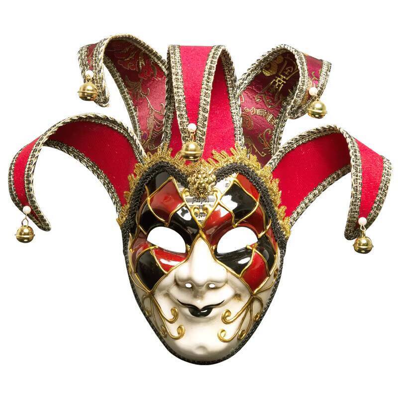 Party Carnival Mask Bell Venice Carnival Masquerade Halloween Ball Full ...