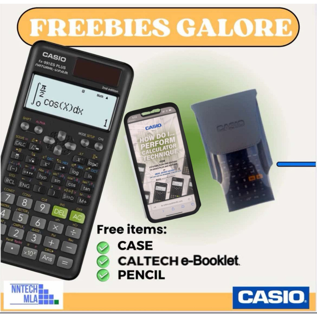 Casio Fx991es Plus 2nd Edition Scientific Calculator w/ Freebie Case ...