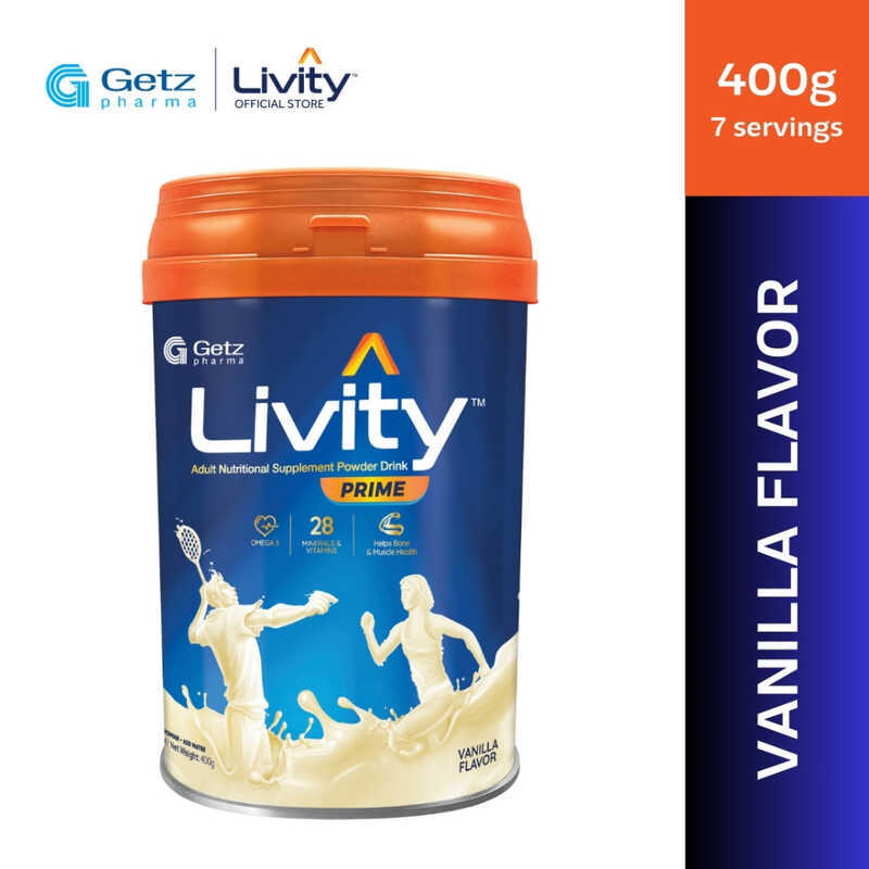 LIVITY PRIME Adult Milk - Nutritional Supplement Powder Drink Vanilla ...