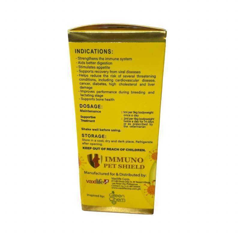 Pet Immuno Shield Supplement For Dogs & Cats 120Ml & | Shopee Philippines