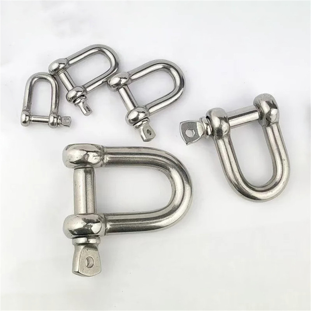 M6 M10 M14 304 Stainless Steel D-Type Shackle With Screw Pin Marine ...