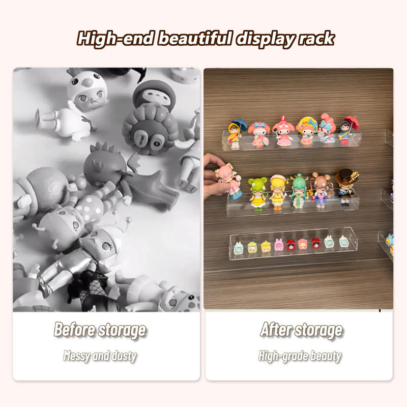 Acrylic Display Stand Wall Mounted Blind Box Display Popmart Storage ...