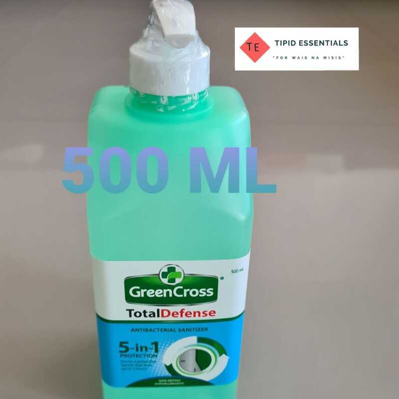 GREENCROSS TOTAL DEFENSE ALCOHOL 5-In-1 PROTECTION AGAINST Germs500ml ...