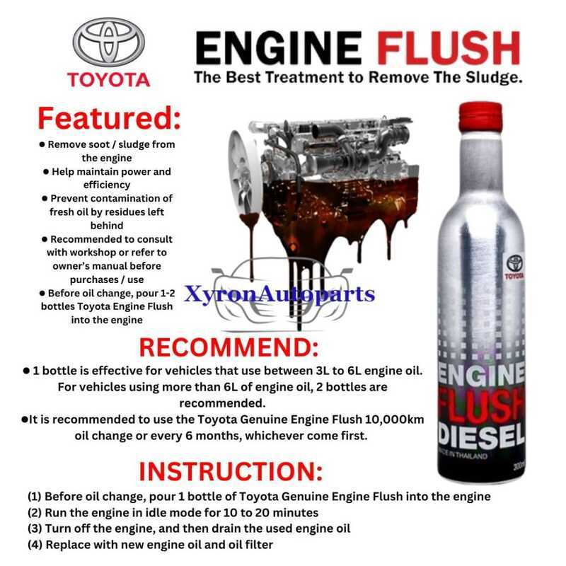 43F ORIGINAL TOYOTA DIESEL ENGINE FLUSH 300Ml 08814-80090 GENUINE B9a ...