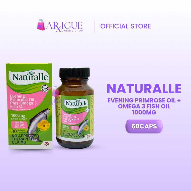 NATURALLE EVENING PRIMROSE OIL PLUS OMEGA 3 FISH X 30S 619 | Shopee ...