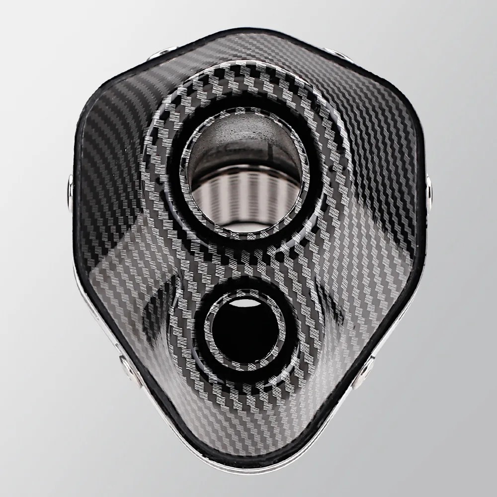 51MM Small Hexagonal Exhaust Pipe Tail Section Muffler For MT07 Z400 R3 ...