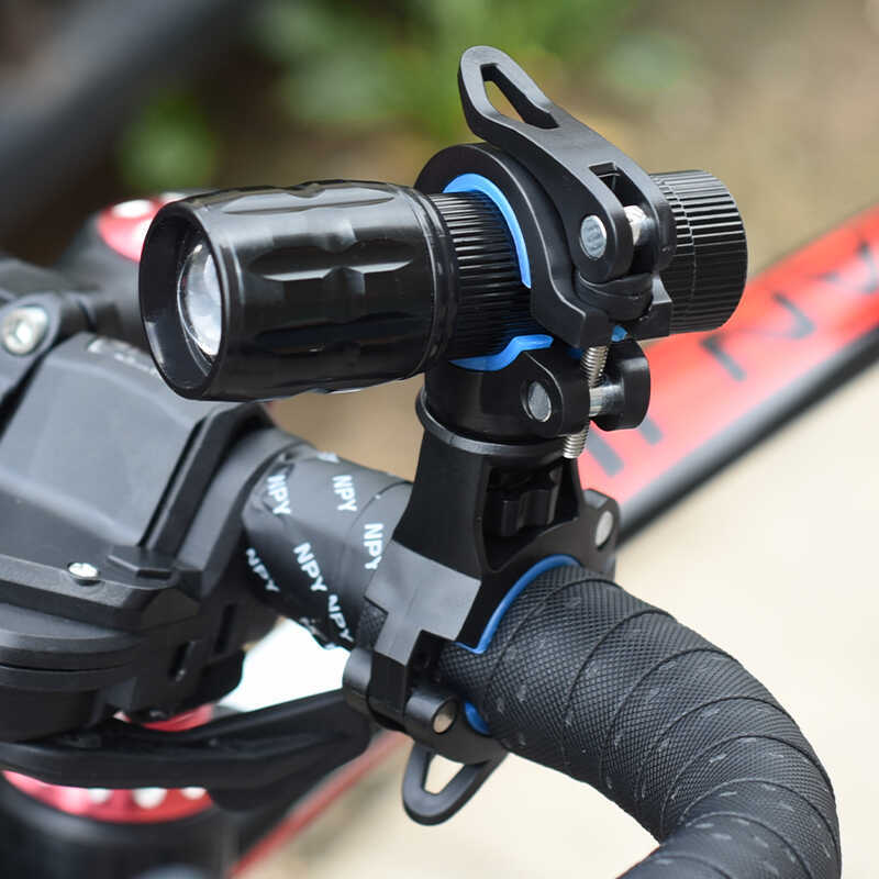 Bicycle Mount Mountain Flashlight Holder Speaker Bracket Bike Light ...