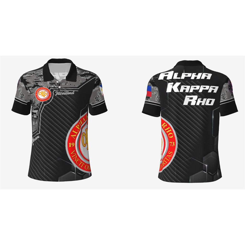 2025 AKP full sublimation ALPHA KAPPA RHO adult polo shirt -free custom ...