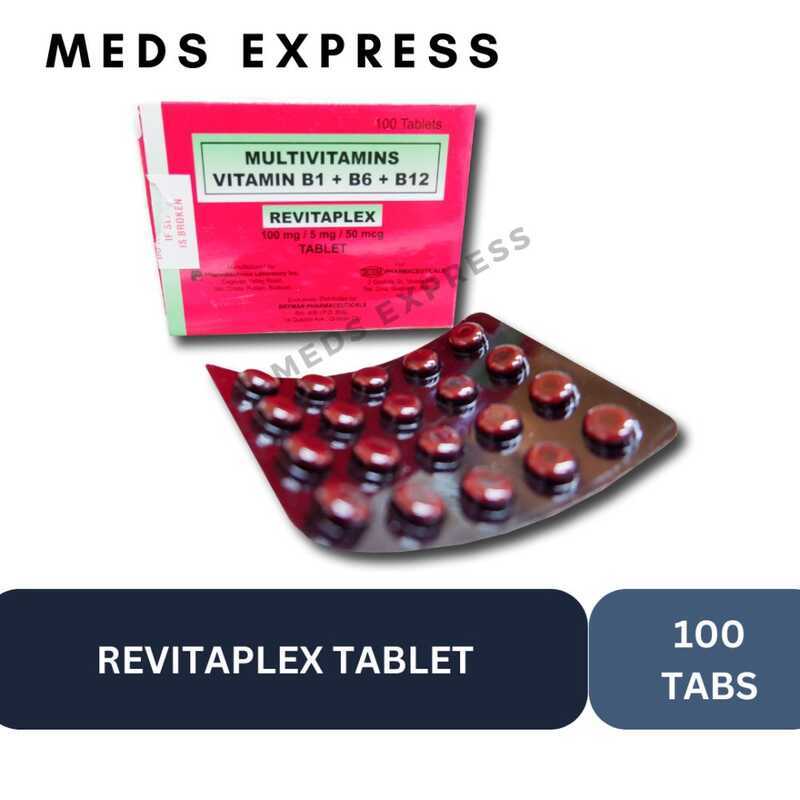 Vitamin B Complex REVITAPLEX Tablet 50 & 100 Tabs L Expiry Date: 6/2026 ...