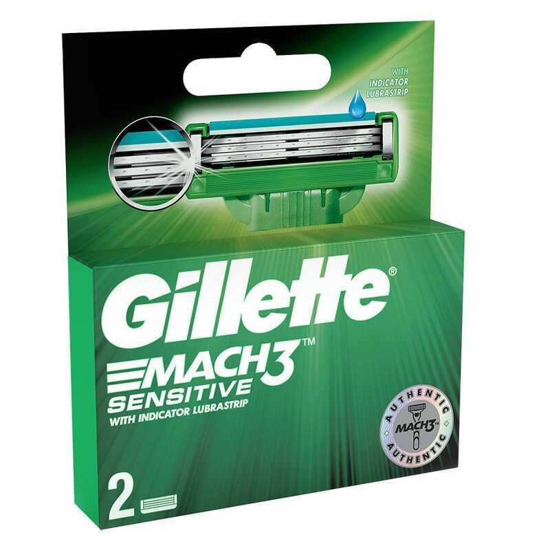 Gillette Mach 3 Refill 2 Cartridges Sensitive 14A | Shopee Philippines