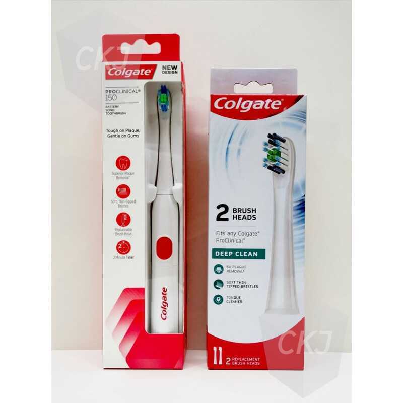 Colgate Proclinical 150 Power Electric Toothbrush / Brush Refill Soft ...