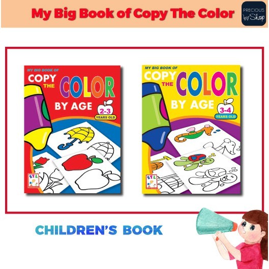 My Big Book of Copy The Color By Age Bundle 2 | Shopee Philippines
