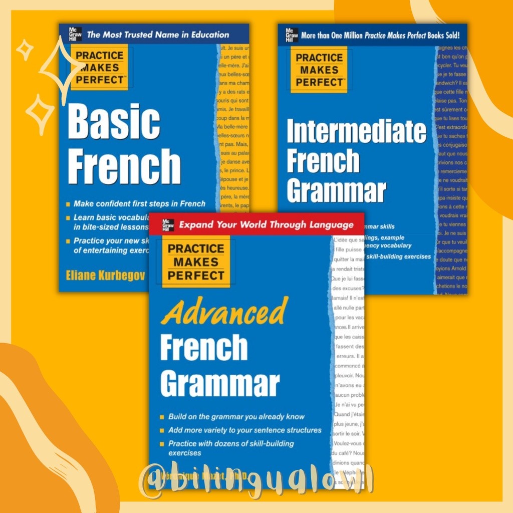 French Grammar Books (Basic to Advance) (Practice Makes Perfect ...