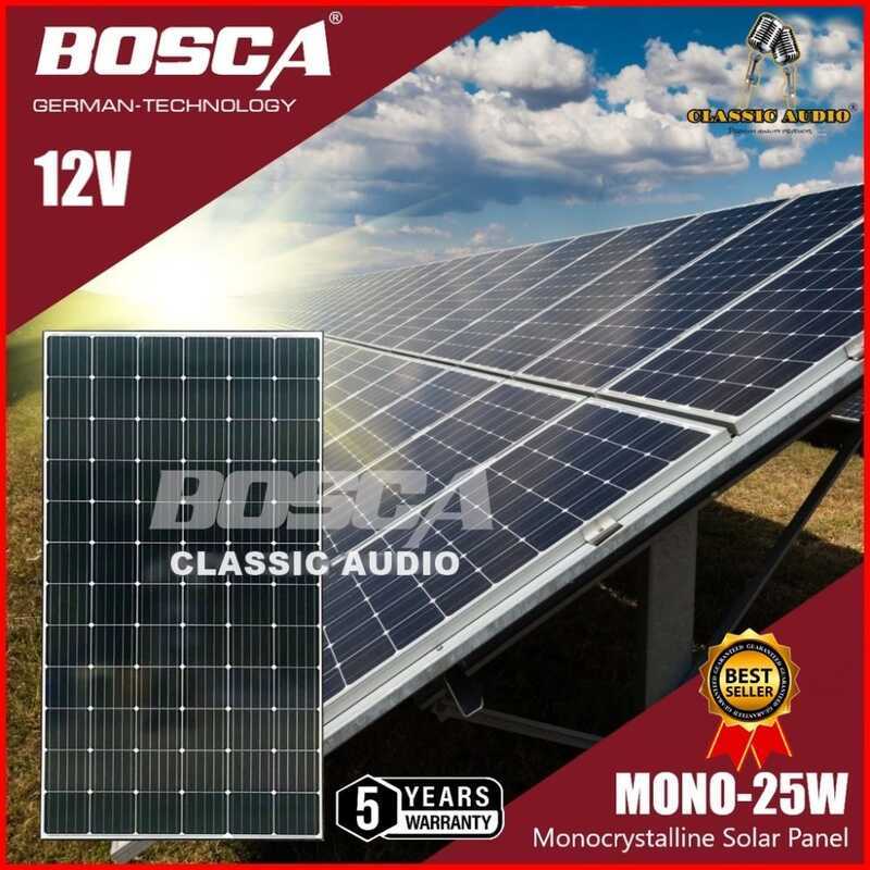 6C BOSCA 25W Solar Panel Mono 25 Watt 12 Volt Pv Module Cell (Original ...