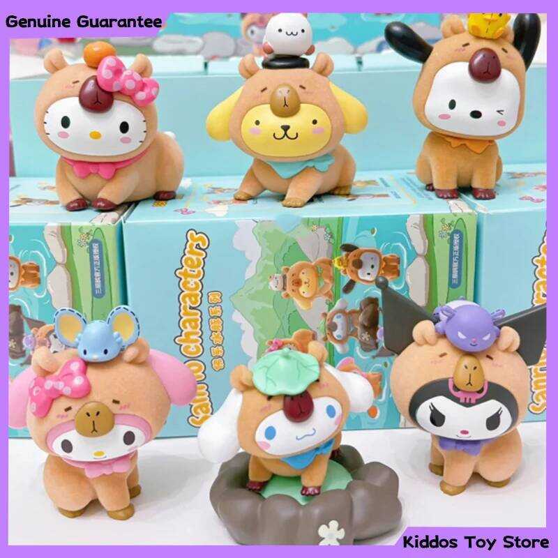 W Original Sanrio & Capybara Series Blind Box Trendy Doll Garage Kit ...