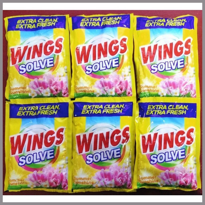 WINGS SUMMER SUNSHINE POWDER DETERGENT (6 PCS) | Shopee Philippines