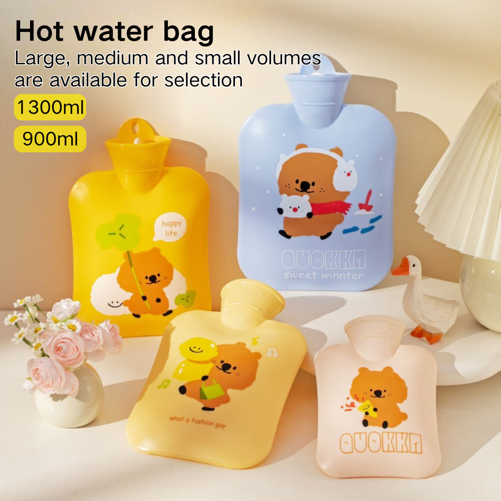 Cartoon Mini Warm Bag Hand Warmer With Plush Cloth Hot Water Filling ...