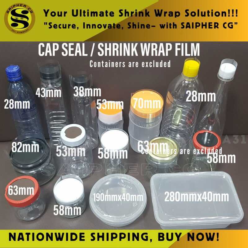 100Pcs, High Quality Cap Seals/ Shrinkable Film Sealer/ Shrink Wrap ...