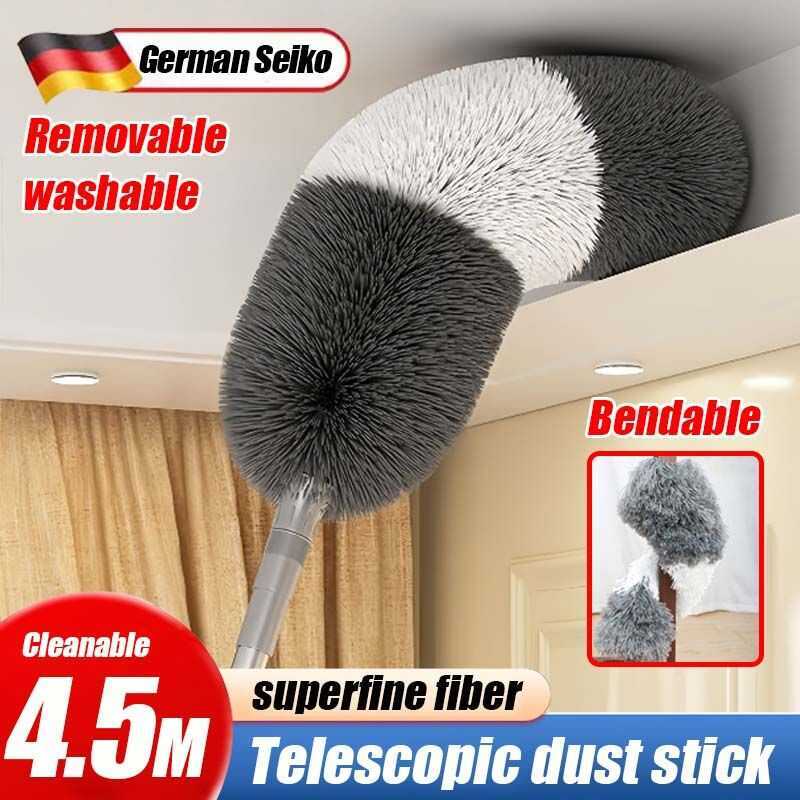 Upgrade To 450Cm Adjustable Microfiber Feather Dust Telescopicpole ...