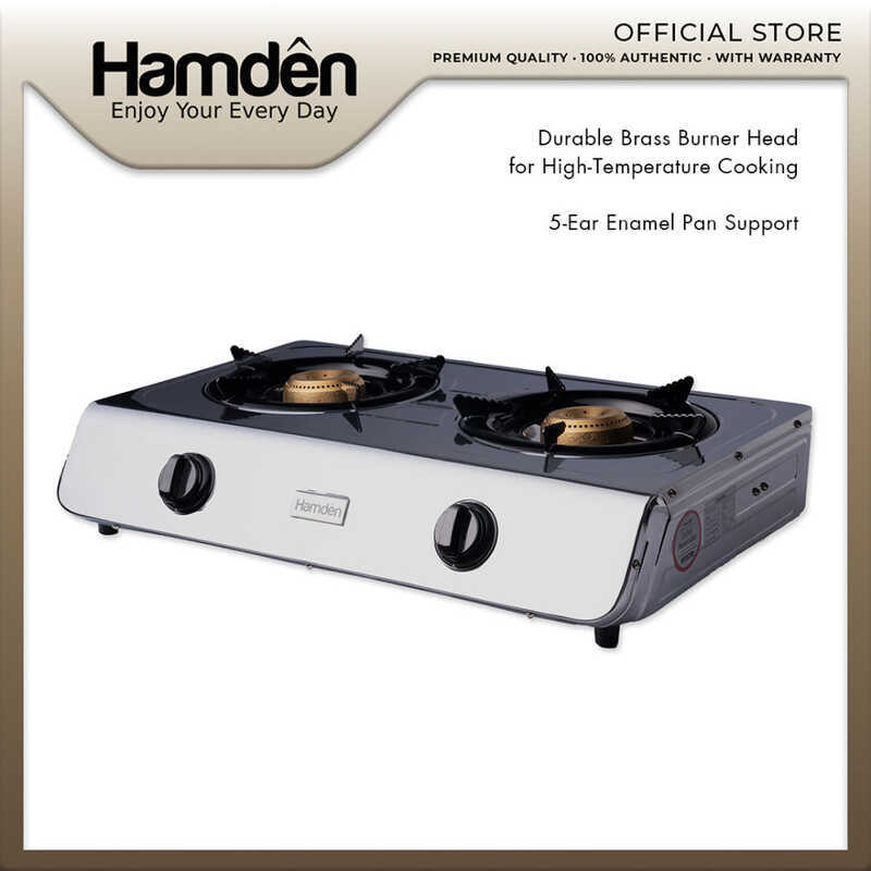 Hamden 2 Burner Gas Stove 90x90mm SS ff9 91 | Shopee Philippines