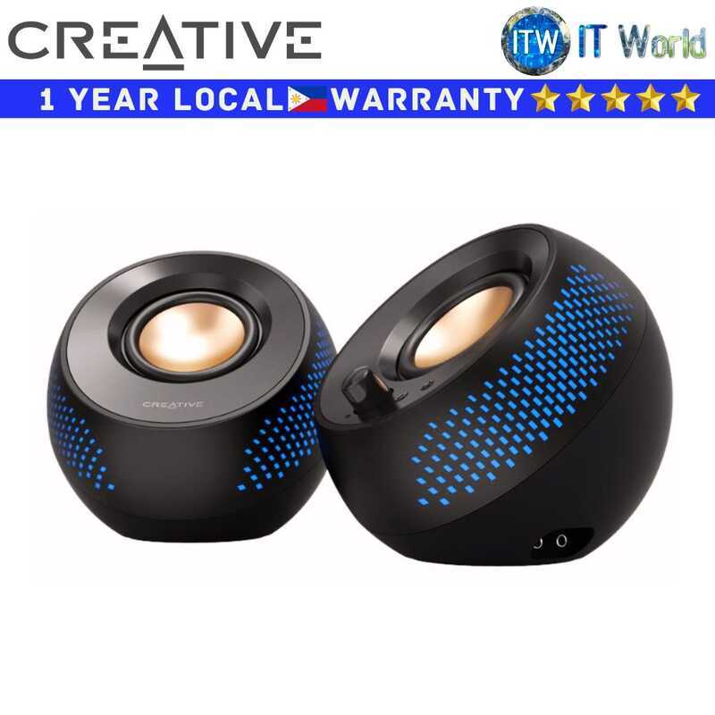 Creative Computer Speaker Pebble X Black 2.0 Usb-C With Customizable ...