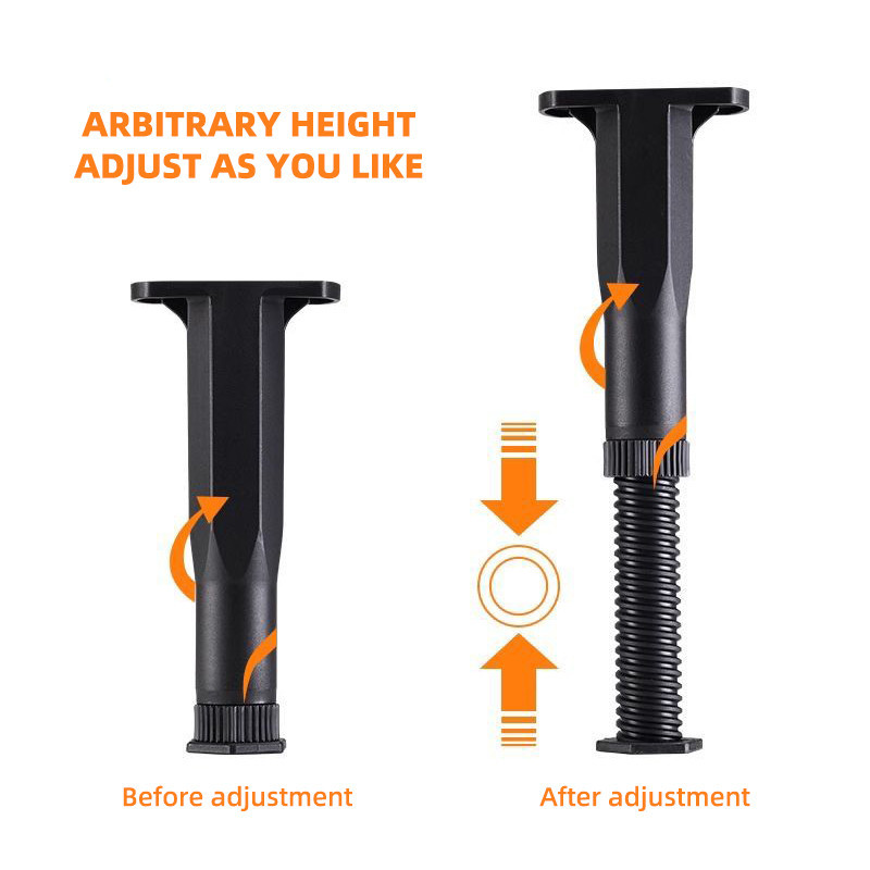 Adjustable Height Bed Beam Support Foot T-Shaped Retractable Bearing ...