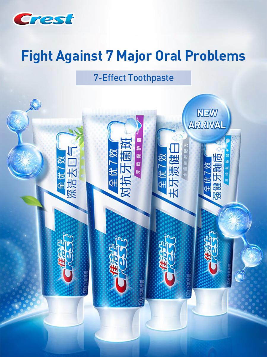 Crest 7 Effects 180g Toothpaste Whitens Teeth | Shopee Philippines