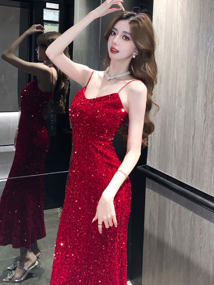 2026 Valentine's Date & JS Prom Dress for Women : Sparkling Velvet ...