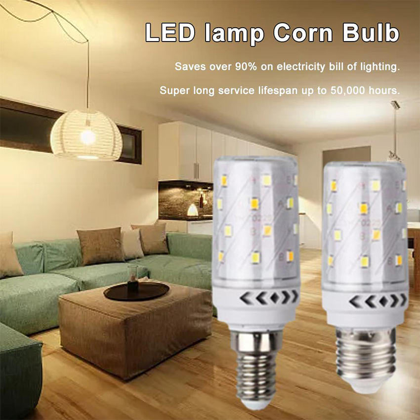 GEEBON E14 E27 LED 12W 16W 18W Three-color Lamp Light AC 220V Corn Bulb ChandelieR | Shopee ...