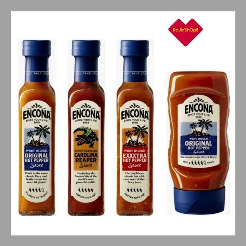 【COD】 Encona Hot Sauce & BBQ Collection – West Indian, Carolina Reaper ...
