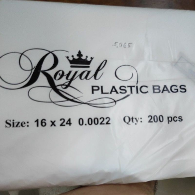 1ream 200pc 16x24 Royal .0022 PE makapal plastic | Shopee Philippines