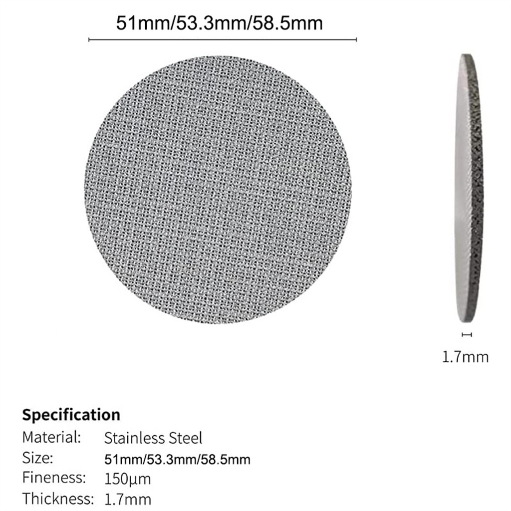 Reusable Coffee Puck Screen Filter Basket 316 Stainless Steel Sintered ...