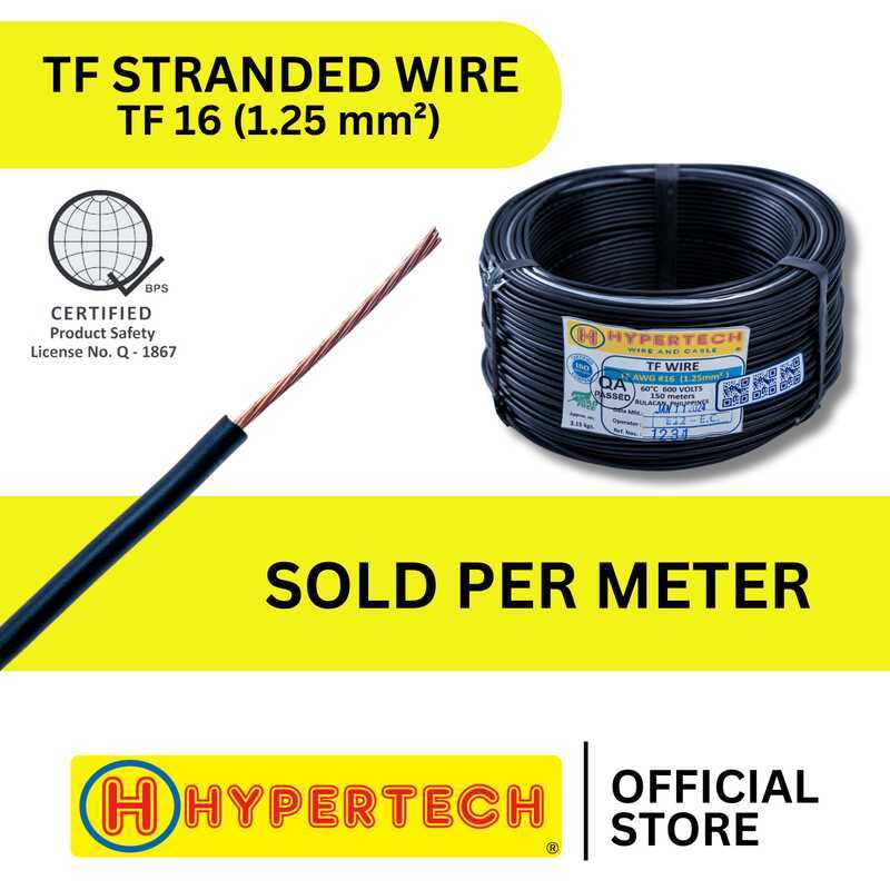 Hypertech TF Single Wire # 16 - PER METER Stranded Pure Copper ...