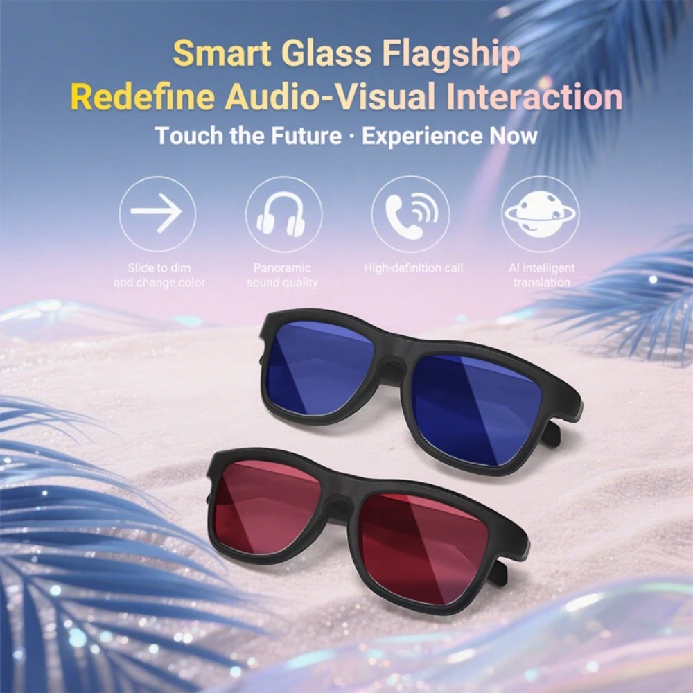 New Electrochromic AI Translation Smart Glasses Touch Automatic Color ...