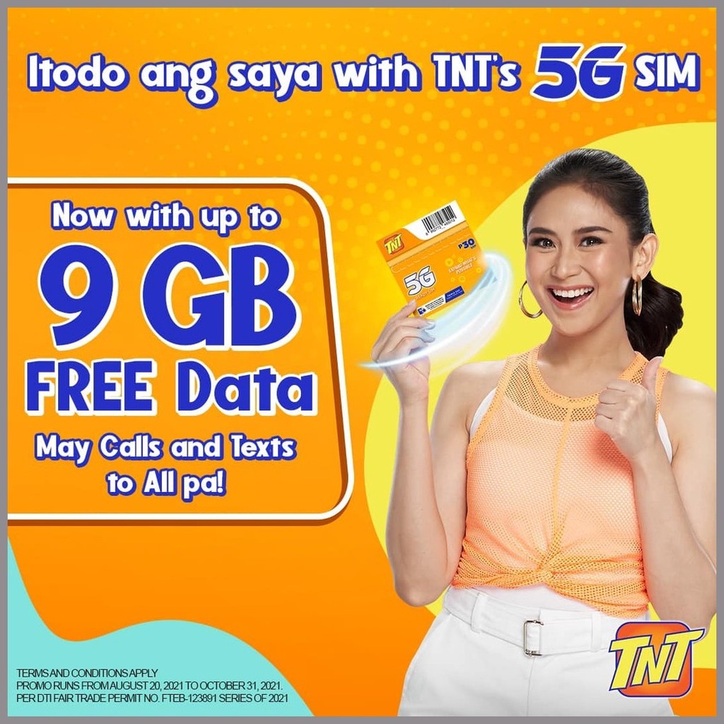 ↘ TNT 5G LTE Tricut Simcard Brand New Fresh With Free 21GB Data 10MIN Call 100 ALLText(Register ...