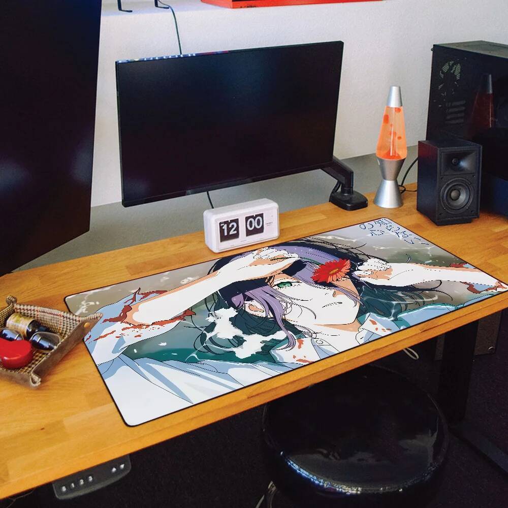 Chainsaw Man Anime Reze Arc Mouse Pad Large Desk Mat Keyboard Ergonomic ...
