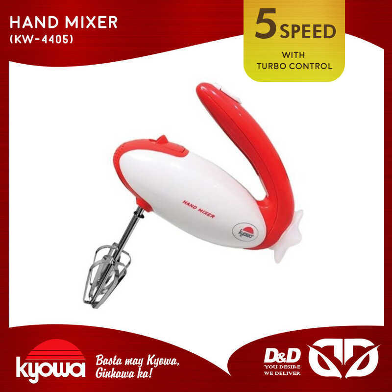 D&D | Kyowa Hand Mixer 5-Adjustable Speed Settings With Turbo Control ...