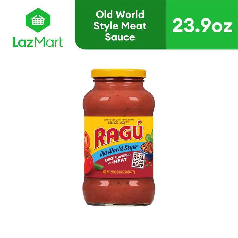 Ragu Meat Sauce, Old World Style, Made With Real Ground Beef, 23.9Oz ...