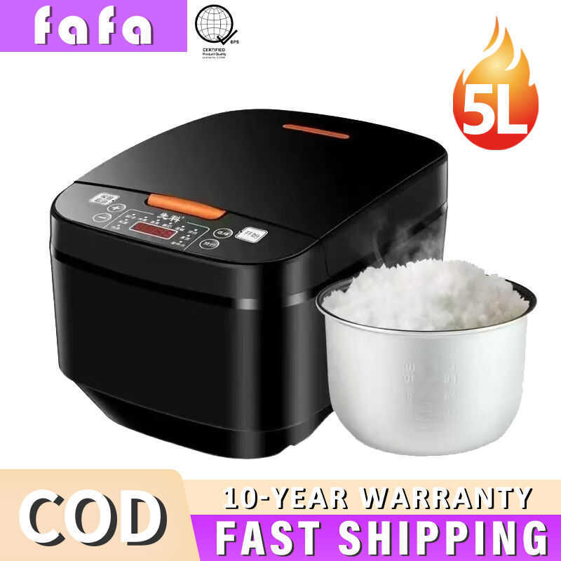 Rice Cooker 5L Non-Stick Pan Intelligent Fixed Time Appointment One ...