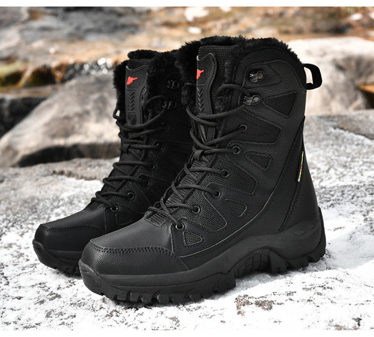 Black Women's Harbin Snow Boots - Cold Resistant Up to -40°C, Anti-Slip ...