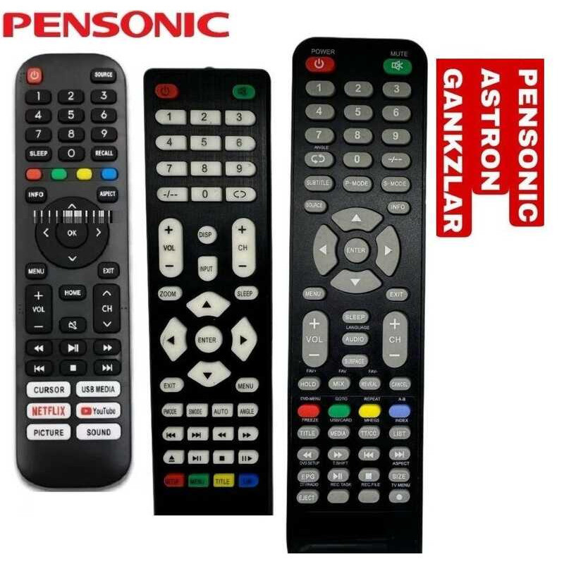 CROWMSTAR UNIVERSAL Astron / PENSONIC REMOTE CONTROL For Led Tv SMART ...