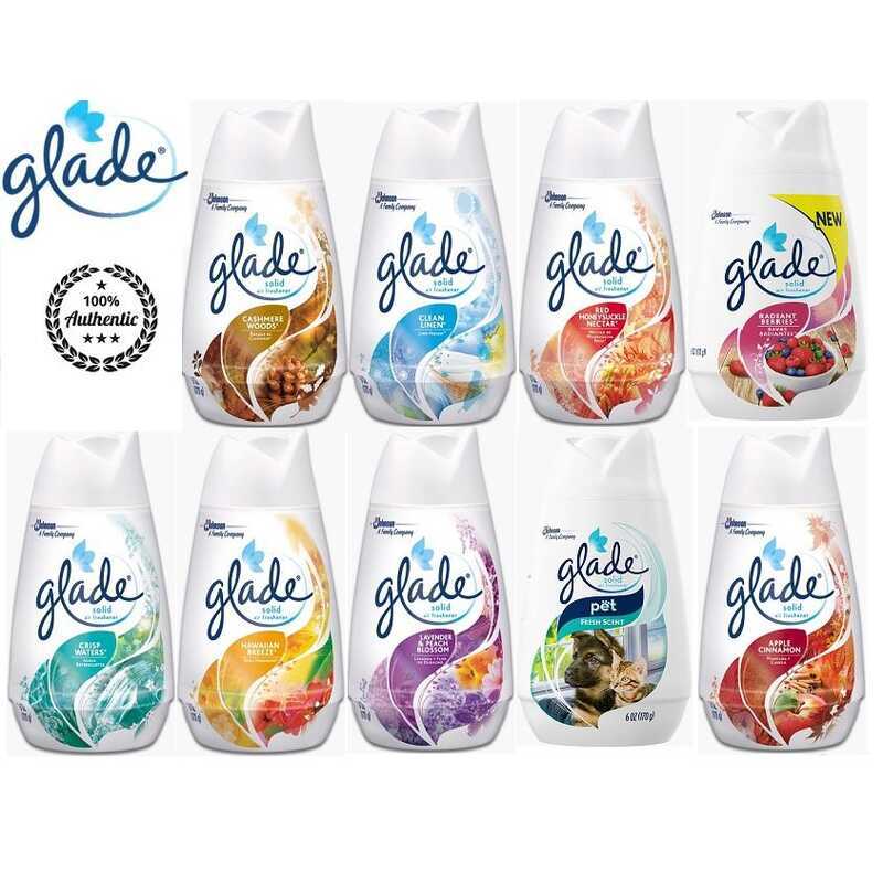 Glade Lavender & Peach Blossom / Clean Linen Solid Air Freshener 6 Oz ...