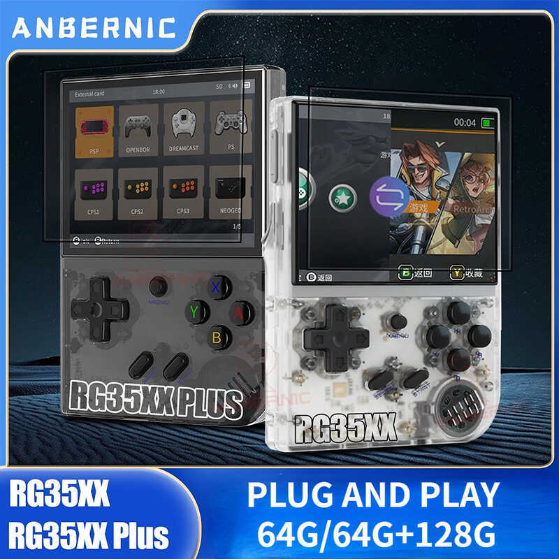 Original Anbernic Rg35xx/Rg35xx PLUS Portable Retro Handheld Game ...