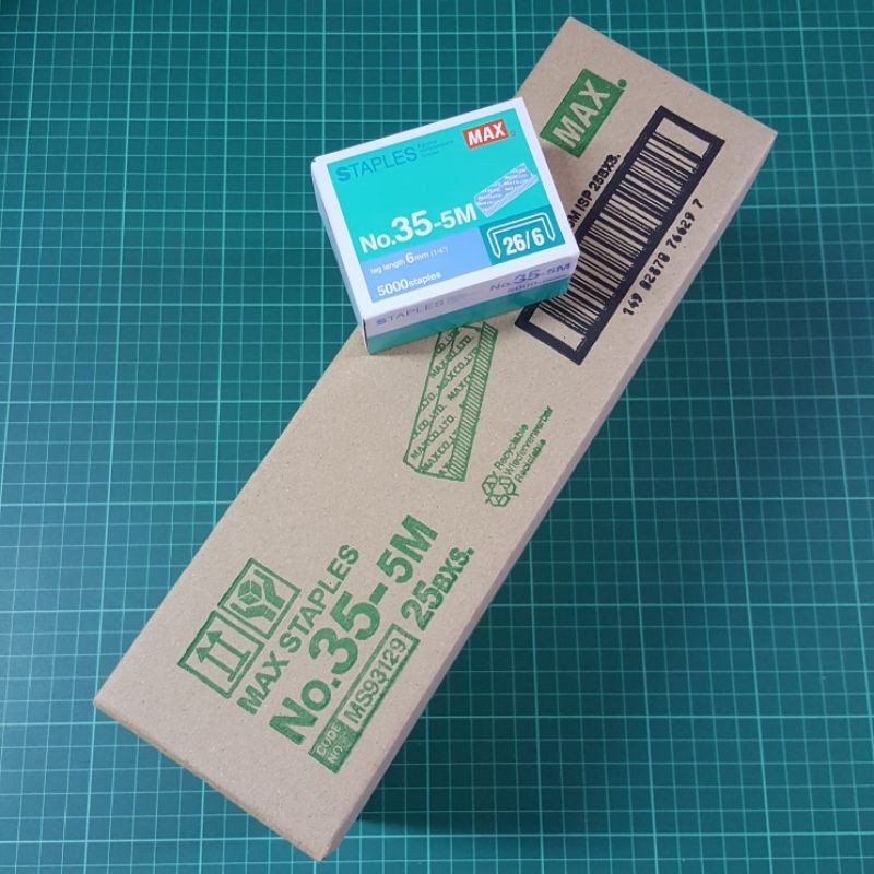 * WHOLESALE ONLY * Max Staple Wire No. 35 for Staplers (Box of 25 Small ...