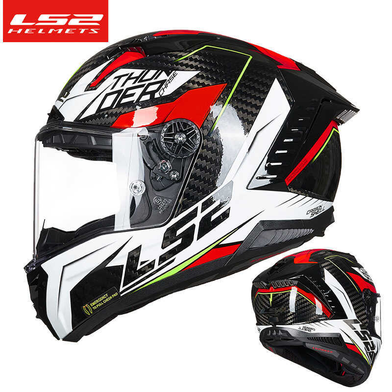 Carbon Ls2 Fiber Full Four Seasons Anti-Fog Racing Ultra-Light ...