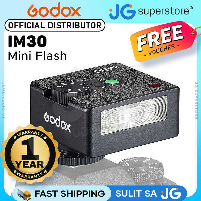 Godox Im30 Portable Manual Mini Camera Flash With 6500K Cct, 49.2 ...