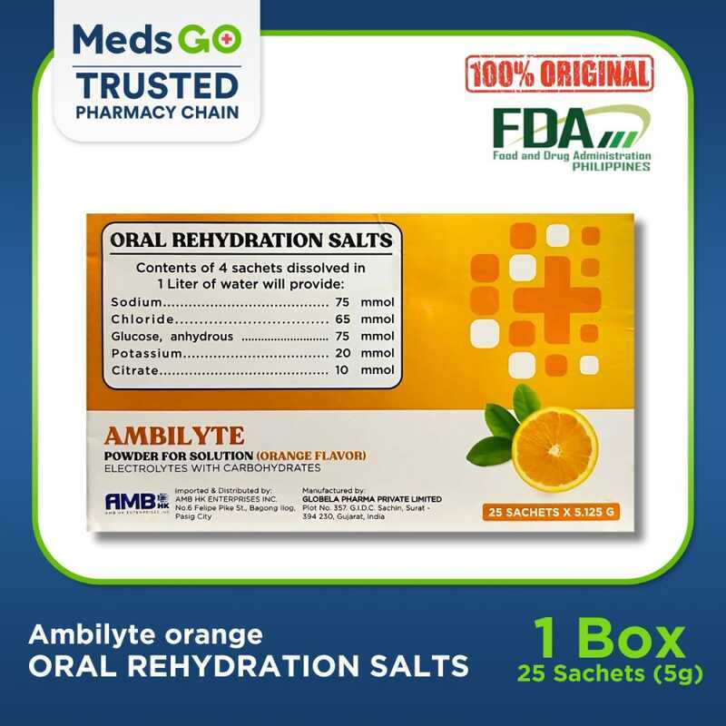 Oral Rehydration Salt - 1 Box (Ambilyte, Rehydrosol) 8Cf | Shopee ...