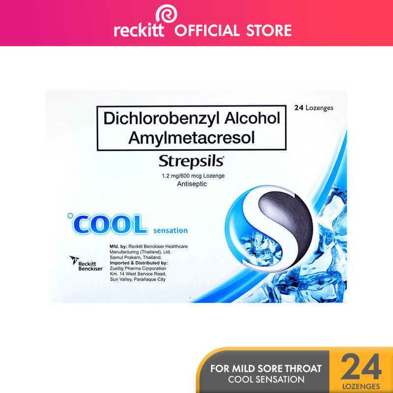 Strepsils Cool Sensation Medicine Lozenges Pack Of 2 X 12 Blister (24 ...